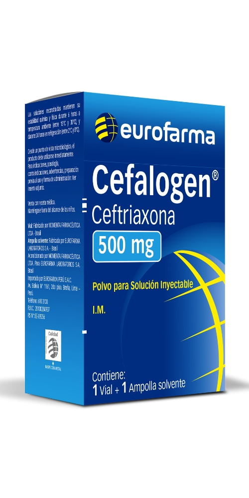 Cefalogen 500 mg (IM) - Eurofarma